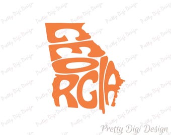 Georgia stencil | Etsy
