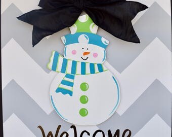 Winter door decor | Etsy
