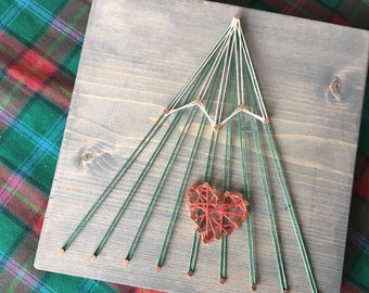 Mountain string art | Etsy