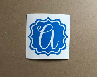 Initials decal | Etsy