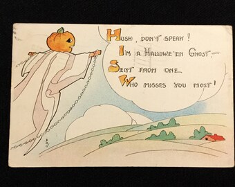 Halloween postcard | Etsy