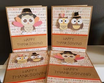 Thanksgiving Owls Pilgrims Indians Turkey Clip Art for
