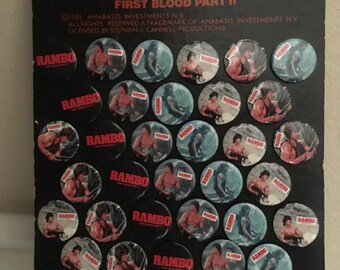 Rambo portrait counted Cross Stitch Pattern Sylvester Stallone