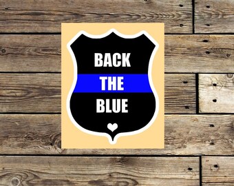 thin blue line decal back the blue decal police lives matter