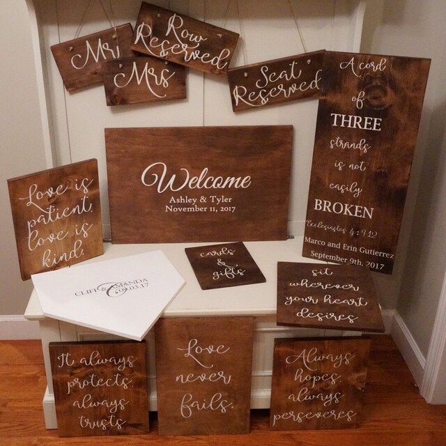 Making special unique wood signs from us to you. by Bridges2You