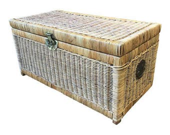 Wicker trunk | Etsy