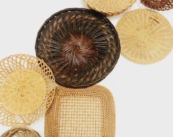 Wicker wall decor | Etsy