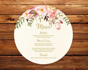 Menu cards | Etsy