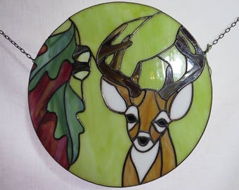 Stained glass deer | Etsy