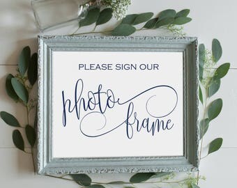 Sign our photo frame | Etsy