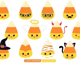 Candy corn clipart | Etsy
