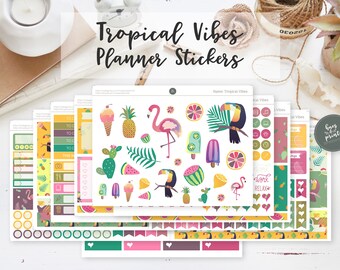 Tropical Vibes Classic Highwaist Bikini