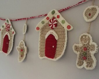 Gingerbread garland | Etsy