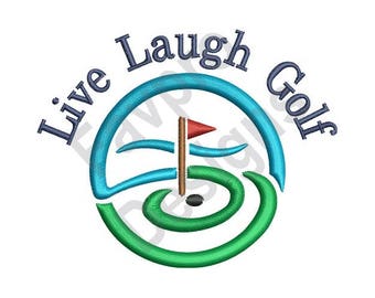 Golf embroidery | Etsy