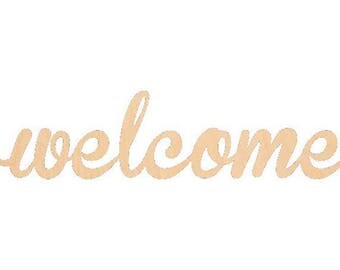 Cursive welcome | Etsy