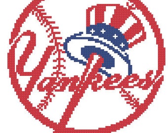Yankees cross stitch | Etsy
