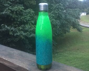 Glitter water bottle | Etsy