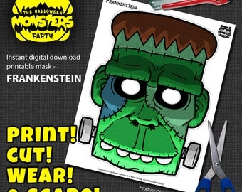 Frankenstein mask | Etsy