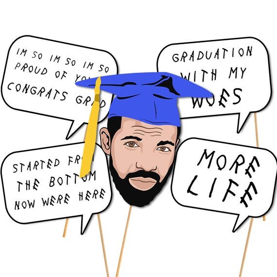 Drake Graduation Photo Booth Prop Drake Graduation Party