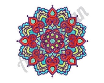 Mandala embroidery | Etsy