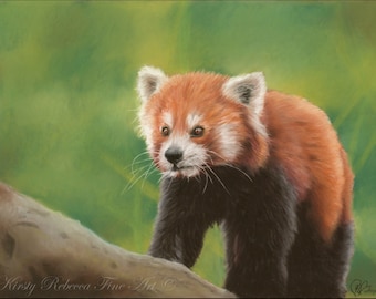 Panda painting | Etsy