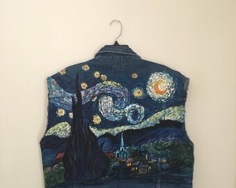 Custom denim vest | Etsy