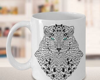 Leopard coffee mug | Etsy