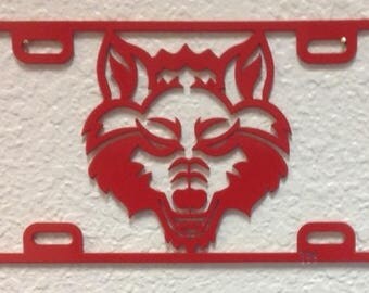 Wolf license plate | Etsy