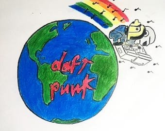 Daft Punk pillow plush cushionGuy Manuel