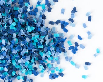 Blue confetti | Etsy