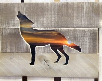 Coyote cutout | Etsy
