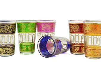 Moroccan tea glasses | Etsy