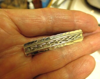 Silver barrette | Etsy