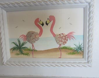 Painted flamingos | Etsy