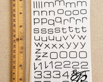 Rub on letters | Etsy