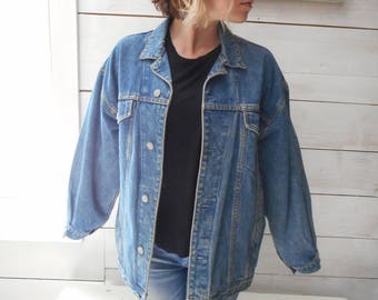 80s denim jacket | Etsy