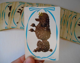 Poodle card | Etsy