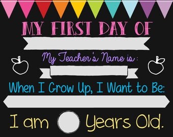 First day of school | Etsy
