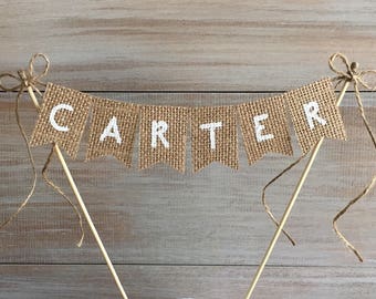 Burlap birthday | Etsy