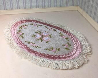 Embroidered rug | Etsy