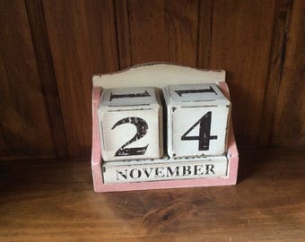Shabby chic calendar | Etsy