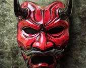 Handmade Fiberglass Hannya Oni Masks by TheDarkMask on Etsy
