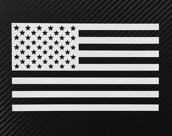 Large Size Wavy American Flag vinyl sticker decal for car back
