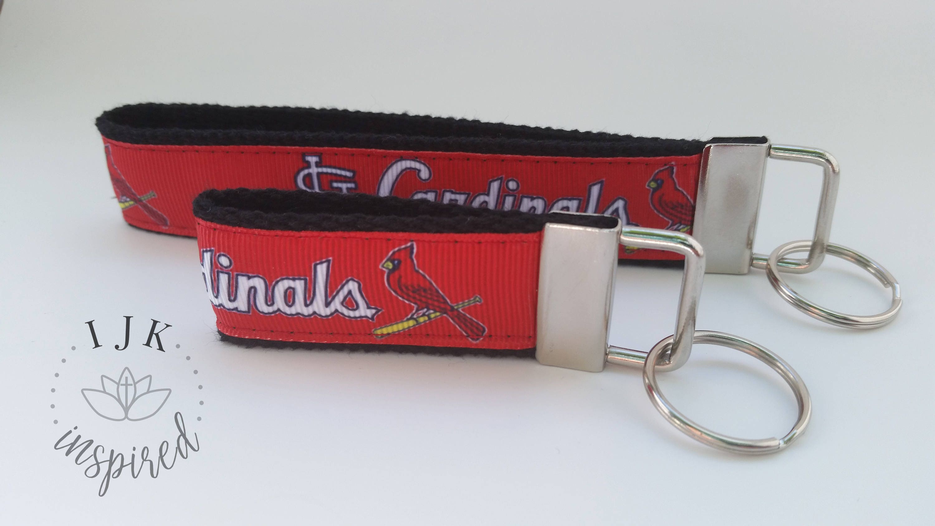 St. Louis Cardinals Keychain fabric key chain key wrislet