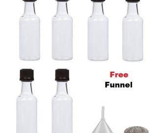 12 Mini Liquor Bottles small 50ml mini empty plastic mini