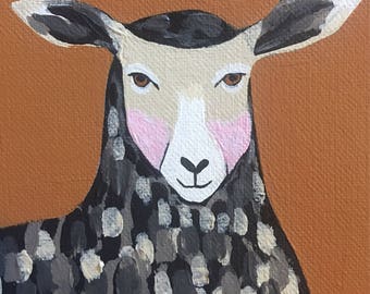 Lamb painting | Etsy