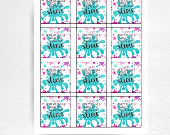 Slime favor tag | Etsy