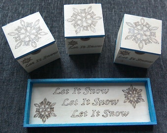 Snowflake gift box | Etsy