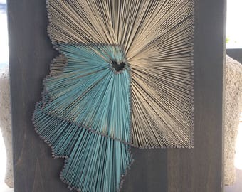 Two state string art | Etsy