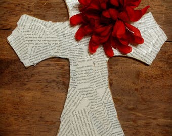 Decoupage cross | Etsy